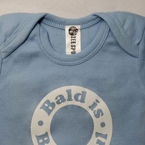 One Pieces | Bald Is Beautiful Blue Onesie | Poshmark